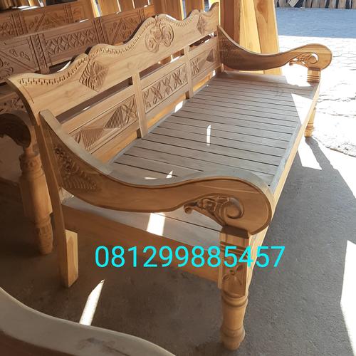 Jual Bangku Teras Jati Antik Classic Mewah Kursi Santuy Bale Bale ...