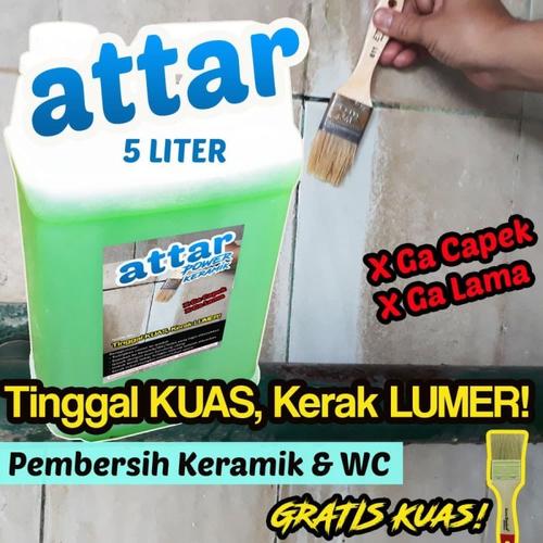 Jual Formula BARU ATTAR Power Pembersih Kerak KERAMIK / WC / Toilet 5 Liter - Kota Tangerang ...