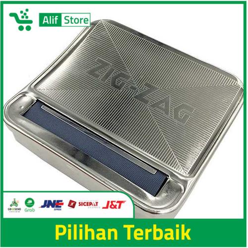 Jual ZIG-ZAG Roll Box Stainless Alat Linting Rokok Tembakau 70mm - HP-7 ...