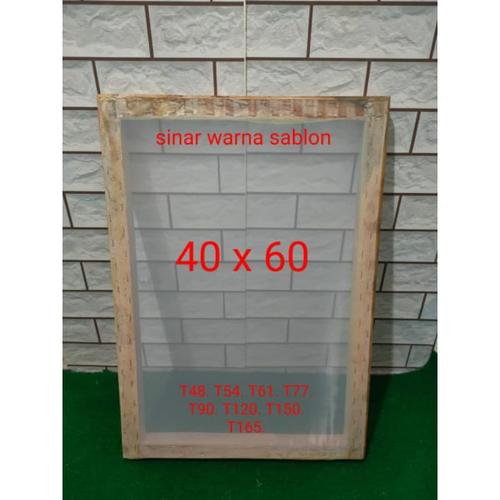 Jual Frame screen sablon 40 x 60 kain lengkap - kayu tanpa kain ...