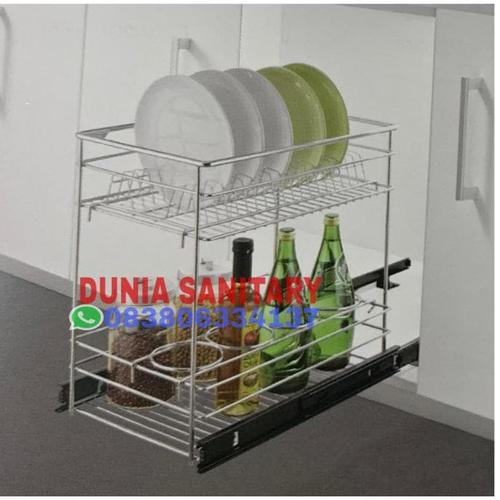 Jual Rak Piring Lemari Tarik Kabinet Botol Bumbu For Kitchen Set - Kab ...