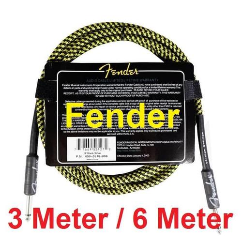 Jual Kabel Jack Gitar Fender 3 Meter 6 Meter Vintage Voltage Bass ...
