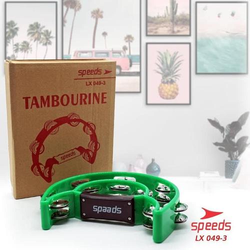 Jual Alat Musik Tamborin Tambourine Double Ring Kecrekan Tamborin 049-3 ...