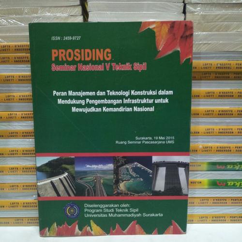Jual BUKU ORI - PROSIDING SEMINAR NASIONAL V TEKNIK SIPIL - Kota Bekasi ...