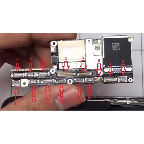 Jual KONEKTOR IPHONE X DI MESIN 1 SET KONEKTOR FPC YANG ADA DI IPHONE X ...