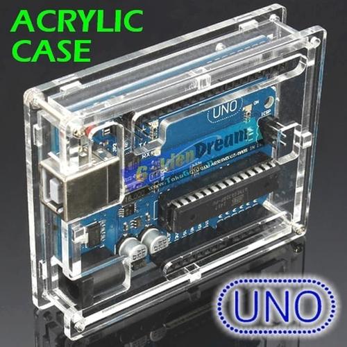 Jual Kotak Acrylic Box for Arduino UNO R3 Transparent Casing Transparan ...