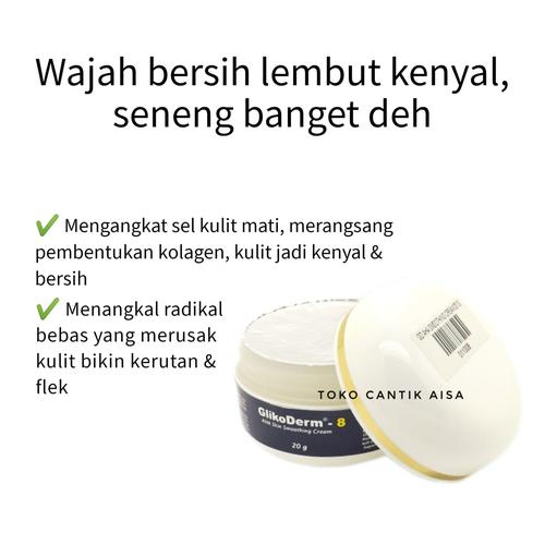 Jual GlikoDerm AHA Smoothing Cream - Krim Peremajaan Kulit Kasar Kusam ...