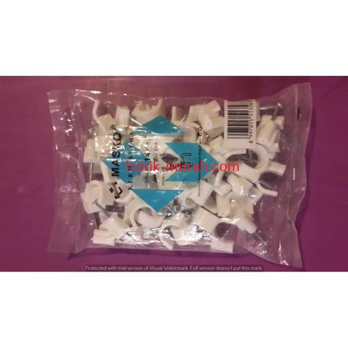 Jual Masko Klem Clip Kabel Cable No.14 No14 mm Beton Supra Isi 50 Buah ...