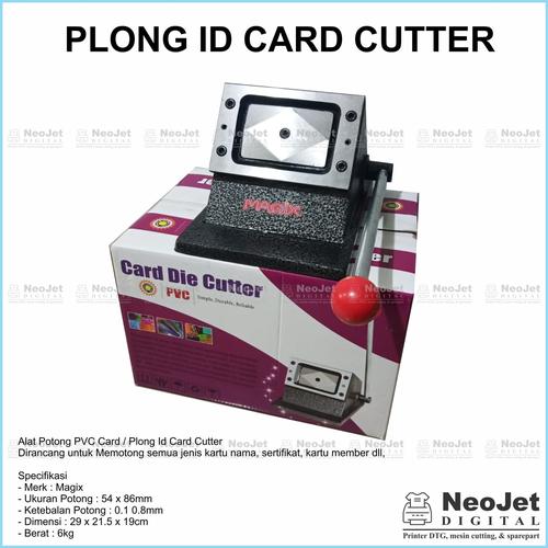 Jual Mesin Potong ID Card Plong ID Card PVC Card Die Cutter - Kota ...