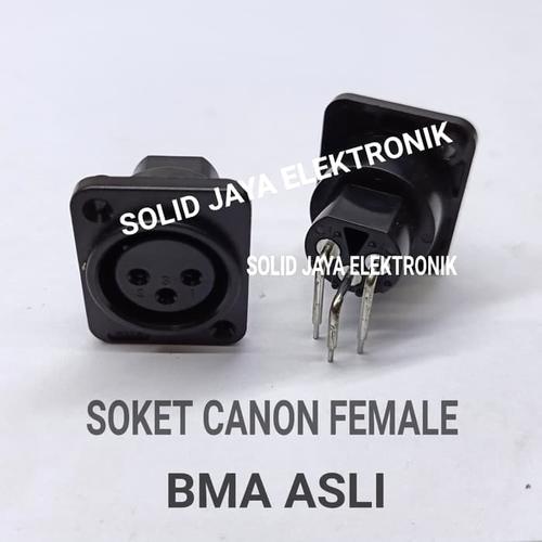 Jual SOKET CANON BMA FEMALE SOCKET CANON XLR BMA 3 PIN KONEKTOR BMA ...