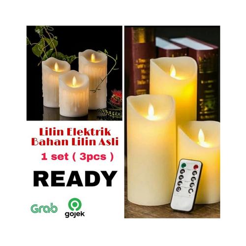 Jual Bahan Wax Lilin Asli Lilin Besar Elektrik Goyang dengan Remote ...