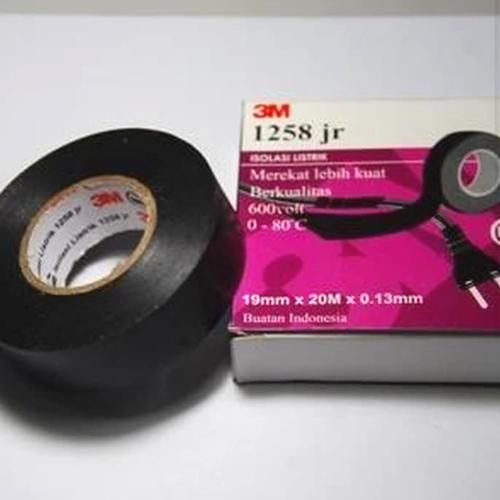Jual ISOLASI 3M ISOLASI LISTRIK ISOLASI KABEL TAPE ELECTRICAL TAPE 1258 ...