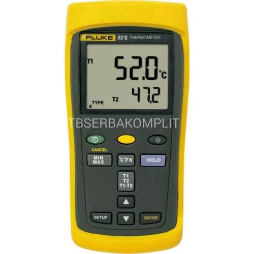 Jual Fluke 52 II Dual Input Digital Thermometer fast response 52II ORI ...