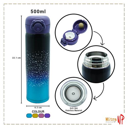 Jual Termos Air Panas Clip On 500ml Vacuum Flask - Termos Air Panas B89-3 - Gold - Jakarta Barat ...