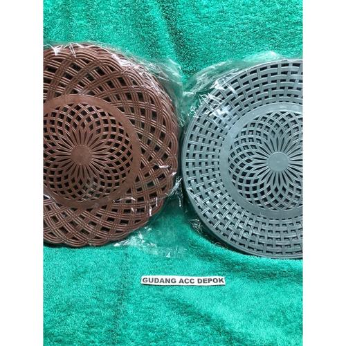 Jual PIRING ROTAN PLASTIK BAHAN TEBAL ISI 1LUSIN - Warna warni, Piring ...