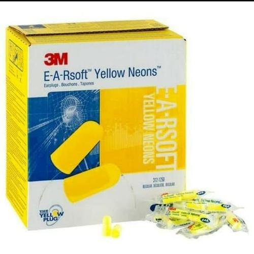 Jual 3M Yellow neon ear plug safety telinga/1 box isi 200 PCS - Jakarta ...