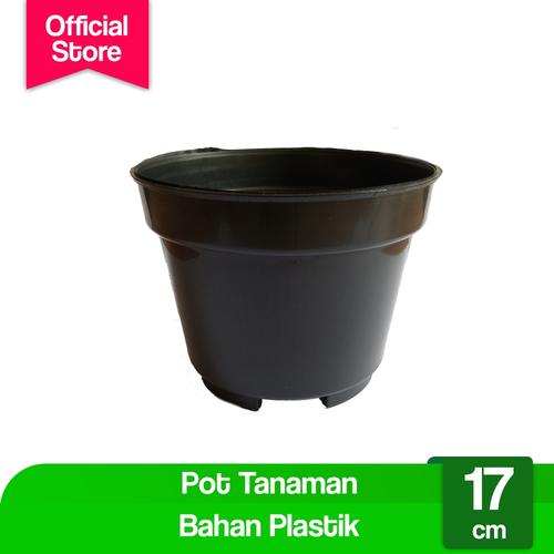 Jual Pot Bunga 17cm Hitam Pot Tanaman Hias Grosir Murah Plastik Pot 17 ...