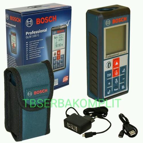 Jual Bosch GLM 100 C Meteran Laser Bluetooth Digital Laser Distance ...