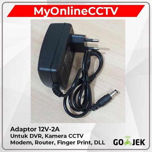 Jual Adaptor 12V 2A 12Volt 2Ampere KW1 For Kamera CCTV DVR MODEM ROUTER ...