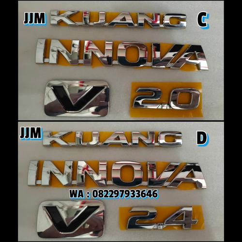 Jual LOGO EMBLEM TULISAN INNOVA REBORN V SET ORIGINAL TOYOTA - Jakarta ...