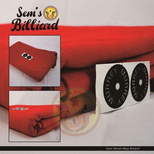 Jual Kain laken meja billiard 9 ft - kain biliar merah - kain bilyar ...