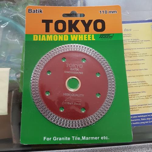 Jual diamond wheel turbo potong marmer granit TOKYO 4" 110 x 1.2mm ...