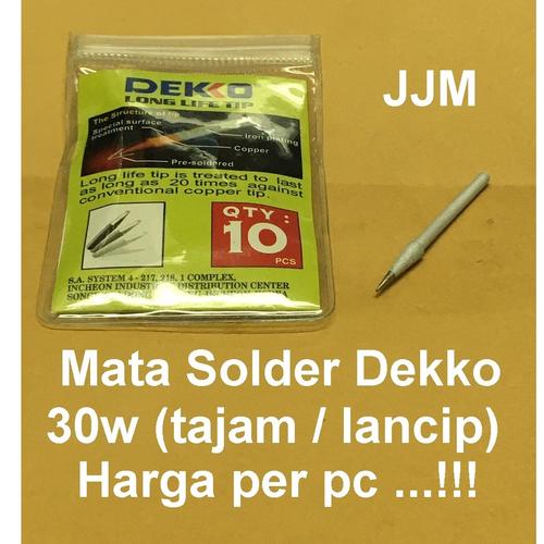 Jual Mata Solder Dekko 30w Lancip Runcing - Soldering Iron Timah Deko DCS30 - Jakarta Utara - JJ ...