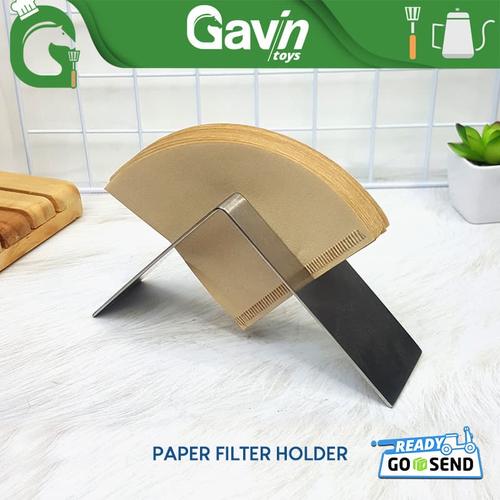 Jual Tempat Kertas Kopi Filter V60 Filter Holder Stainless Coffee Paper ...