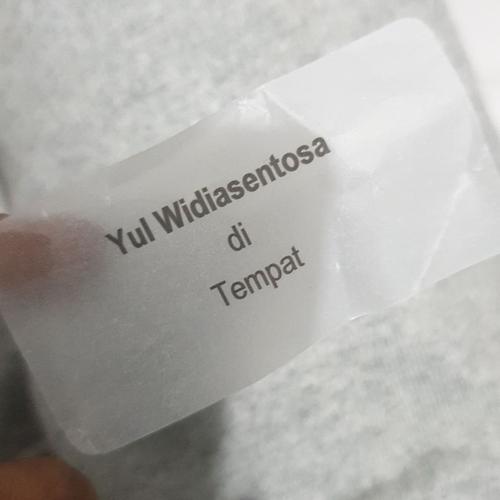 Jual Cetak/ Print Label Undangan Transparan Polos - Kab. Bekasi ...