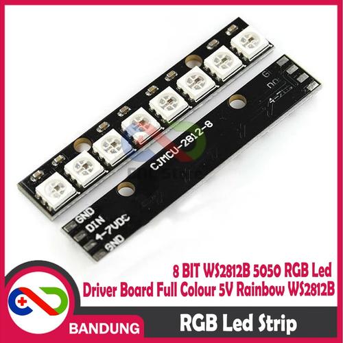 Jual 8 BIT WS2812B 5050 RGB LED DRIVER BOARD FULL COLOR 5V RAINBOW ...