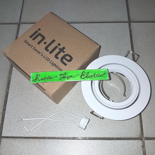 Jual Kap Rumah Downlight Lampu INLITE MR16 INFX038 Bodi Putih Tanam ...