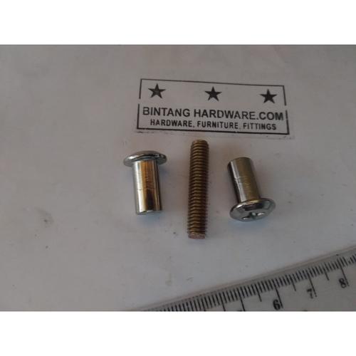 Jual Baut Sambung Baut Tembus Connecting Bolt Knockdown Baut Knock Down ...