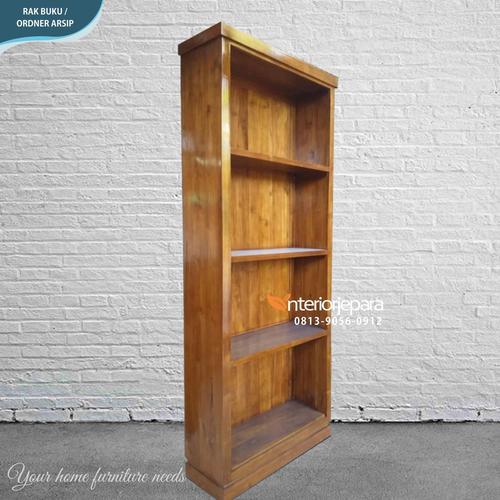 Jual Rak Buku Ordner Arsip Kantor Model Minimalis Kayu-Jati - Kab ...