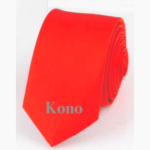 Jual Dasi Merah pria polos satin slim 2 inchi dan 3 inch - Uk 2inch ...