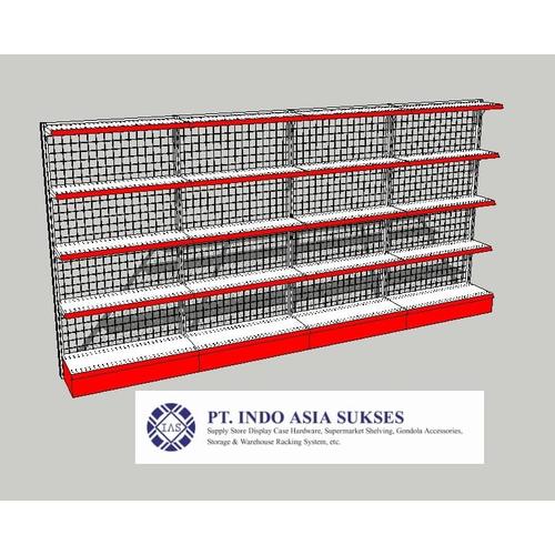 Promo Rak Gondola / Rak Minimarket Wall T.180cm 1 Unit Start 3 unit ...