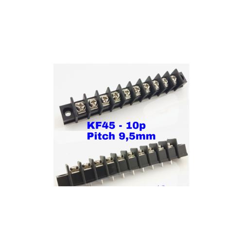 Jual Terminal Block Hitam 10P PCB 10 P KF45 10 Pin KF 45 With Ears ...
