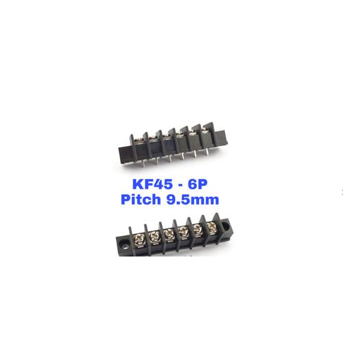 Jual Terminal Block Hitam 6P PCB 6 P KF45 6 Pin KF 45 With Ears Kuping ...