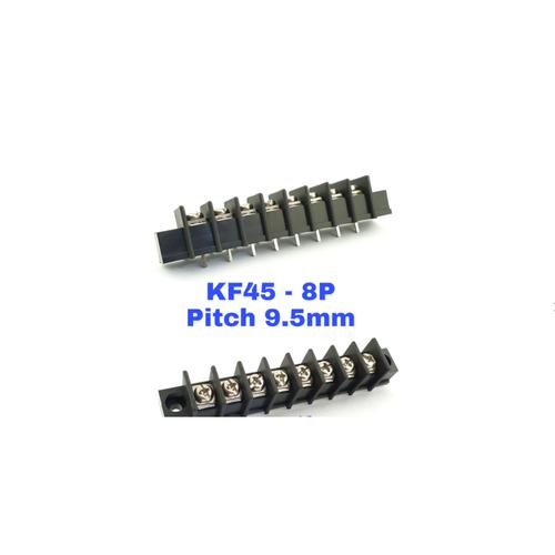 Jual Terminal Block Hitam 8P PCB 8 P KF45 8 Pin KF 45 With Ears Kuping ...