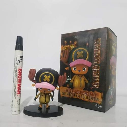 Jual mainan action figure tony tony chopper gold one piece dxf recast ...