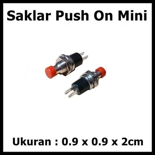Jual Switch Push On Kecil ( Saklar Klakson ) MERAH Push Button - Kota ...