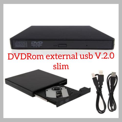 Jual DVD ROM EXTERNAL USB 2.0 Slim Portable Extrnal CD-RW Drive DVD-RW ...