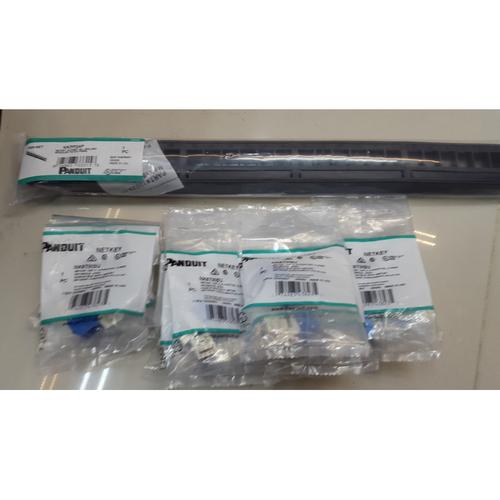 Jual Patch panel 24 port Cat6 panduit netkey Cat.6 1x NKFP24Y + 24 ...