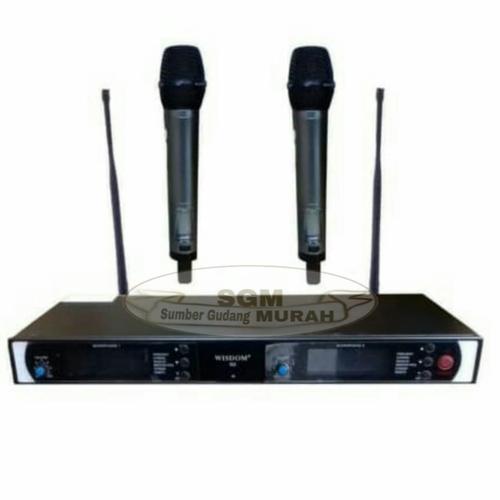 Jual MICROPHONE MIC- WIRELESS WISDOM-Q2 ORIGINAL GARANSI RESMI ...