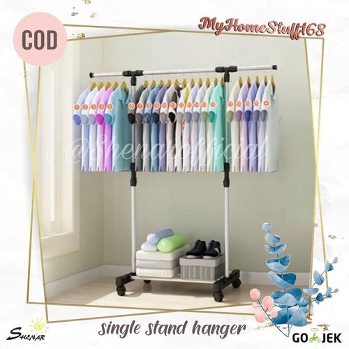 Jual Single Stand hanger rak Serbaguna - Gantungan Baju - ASTER SINGLE ...