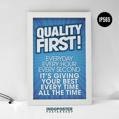 Jual Poster K3 Safety Kualitas Quality First Everyday A2 60x40cm - Kab ...