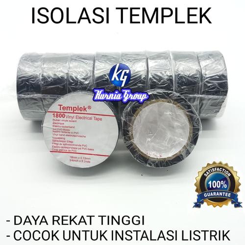 Jual ISOLASI LISTRIK TEMPLEK HITAM SOLASI BUAT KABEL ELEKTRICAL TAPE ...