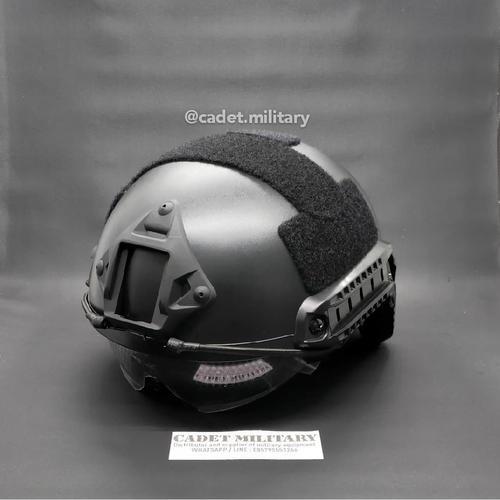 Jual Helm Tactical Fast Helmet With Eye Visor (KACA) - HITAM - Kota ...