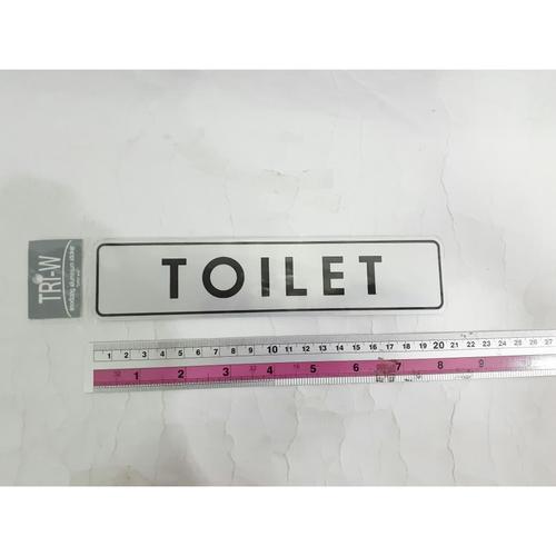 Jual sticker TOILET sign label stiker kamar mandi bagus tanda tempelan ...