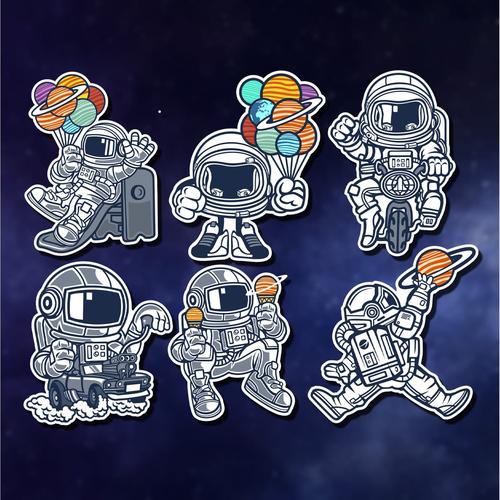 Jual Stiker/Sticker Astronaut 2 untuk Laptop, Mobil, Koper, dll - Kota ...