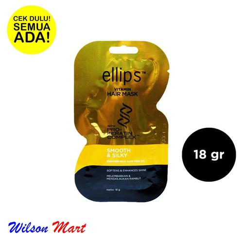 Jual ELLIPS VITAMIN HAIR MASK PRO KERATIN COMPLEX SMOOTH AND SILKY 18 ...